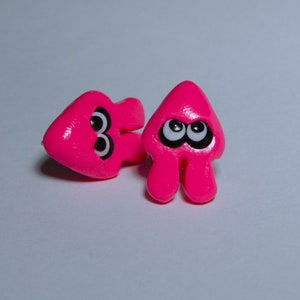 Splatoon-inspired Inkling Squid Polymer Clay Earrings - Etsy