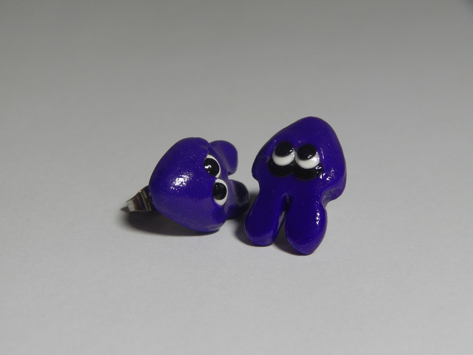 Splatoon-inspired Inkling Squid Polymer Clay Earrings - Etsy