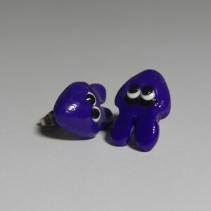 Splatoon-inspired Inkling Squid Polymer Clay Earrings - Etsy