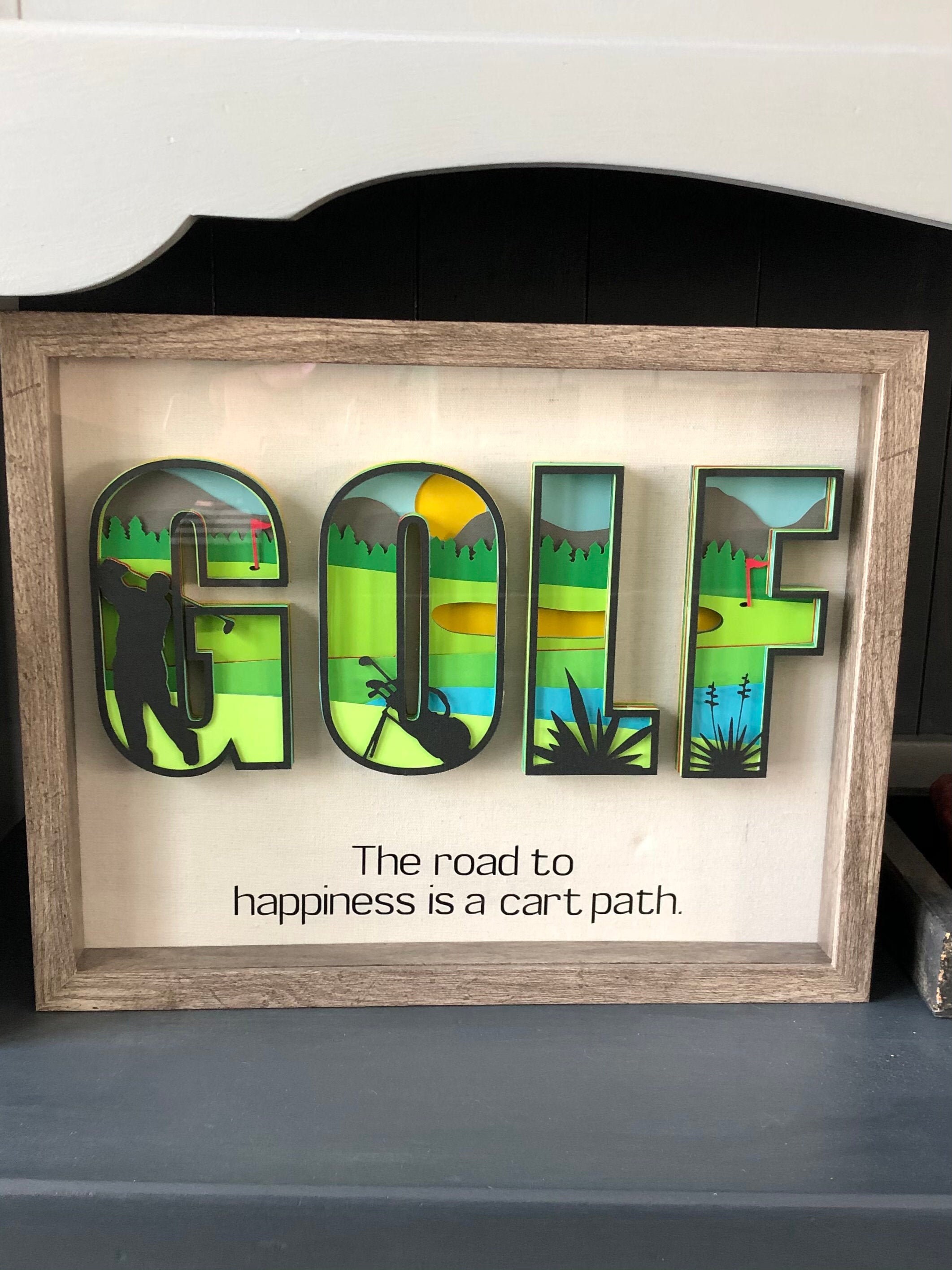Personalized Golf Shadowbox Gift - Etsy