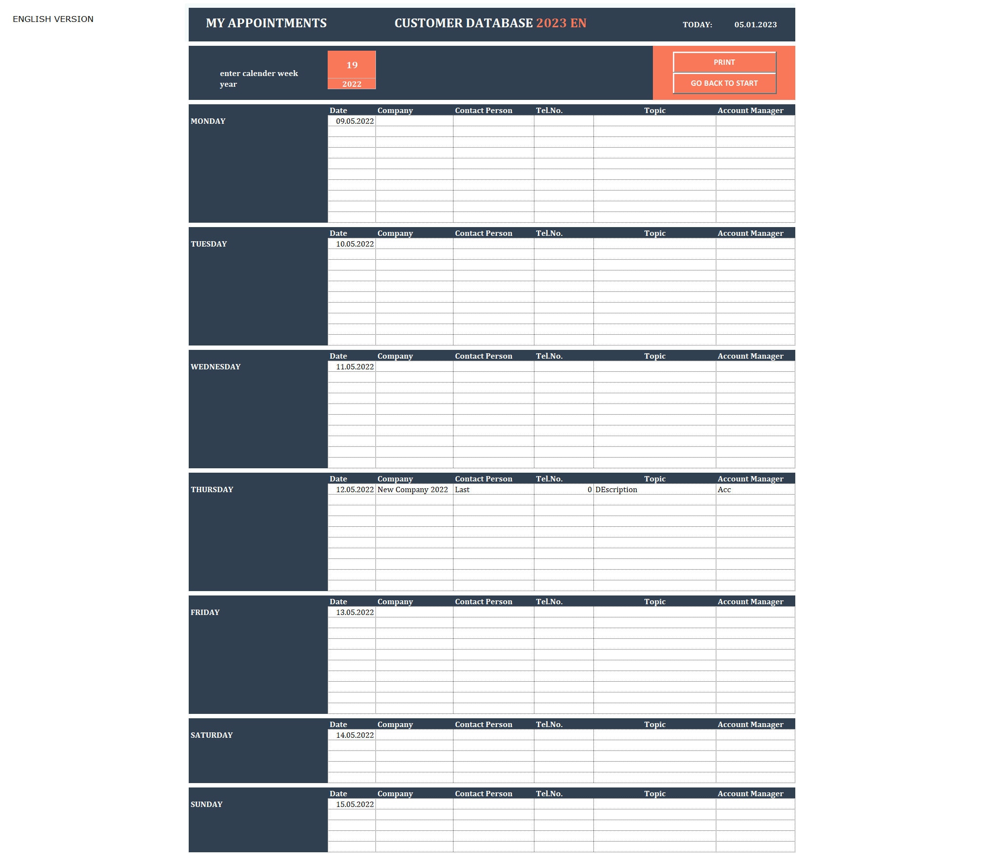 CRM Client Tracker Spreadsheet Sales Database Including Invoicing Tool ...