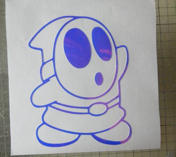 Shy Guy Holographic Decal Car Decal Cute Sticker Laptop - Etsy