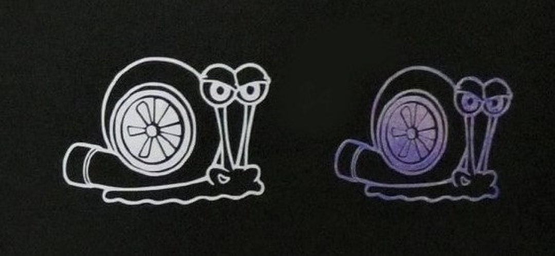Gary the Snail Turbo Decal - Etsy
