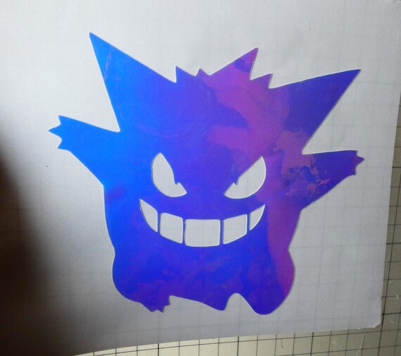 Gengar Pokemon Holographic Decal Car Decal Laptop Decal | Etsy