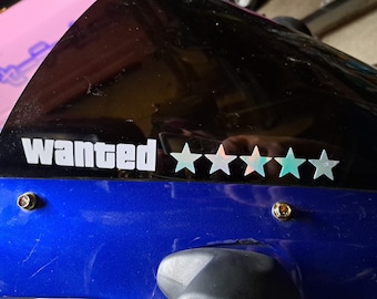 Grand Theft Wanted Stars Vinyl Decal Car Motorcycle Window Sticker - Etsy