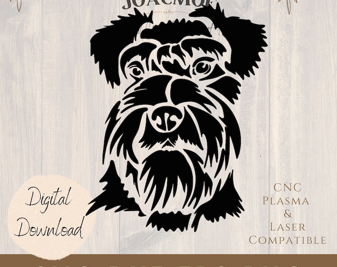 Schnauzer Dog Stencil - DIY Stencil - Multipurpose Stencil - Reusable ...