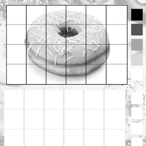 Printable Art Worksheets Activity, Donuts, Drawing Practice, Colouring ...