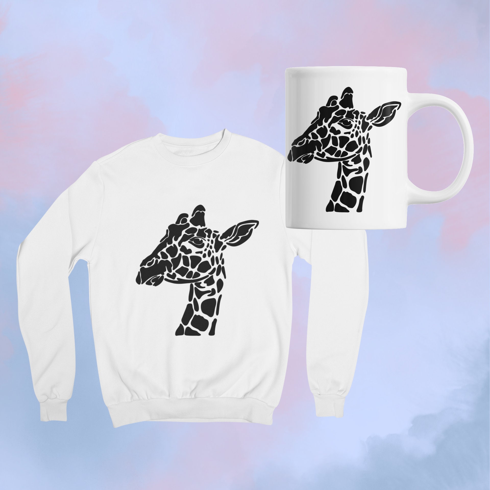 Giraffe Stencil Silhouette - Digital Download - Cut File - Cricut Svg ...