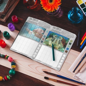 Printable Art Worksheets Activity, Turtles, Drawing Practice, Colouring ...