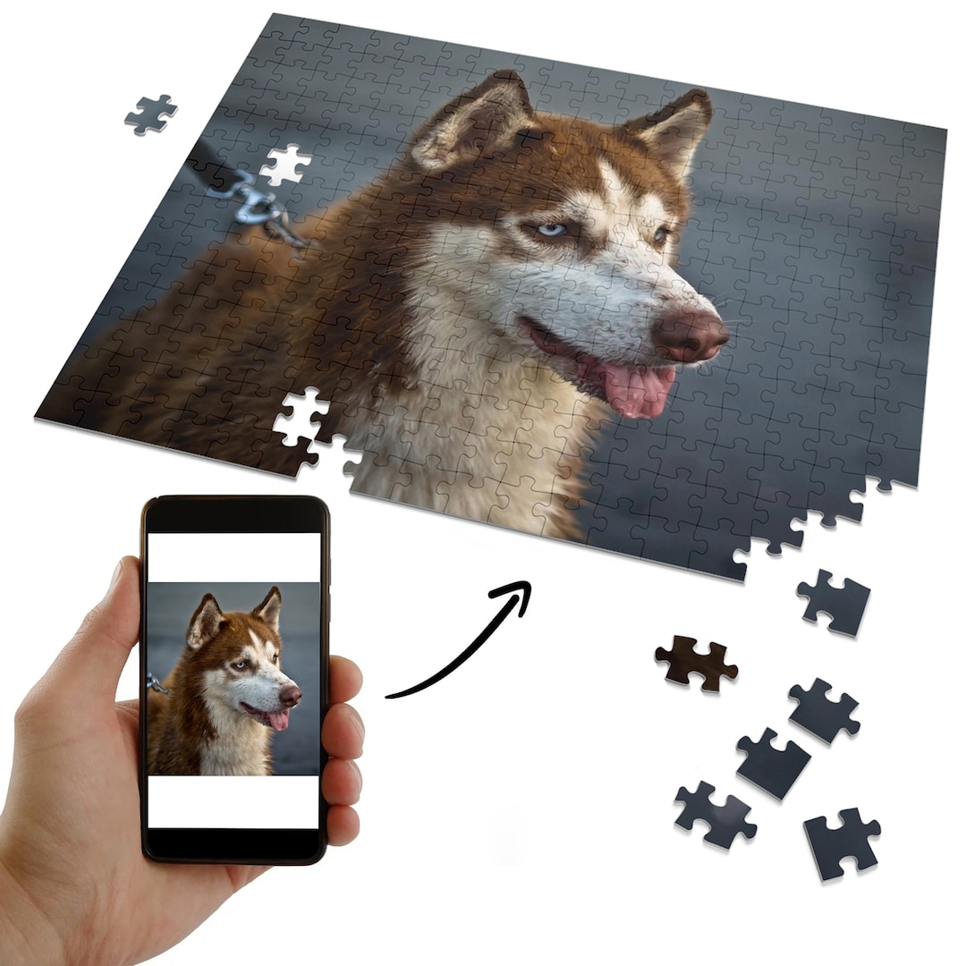 Custom Dog Jigsaw Photo Puzzle, Personalized Pet Puzzle Gift, in ...
