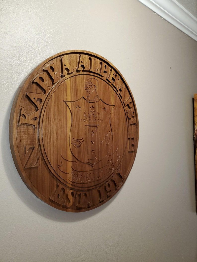KAPPA ALPHA PSI Walnut Shield - Etsy