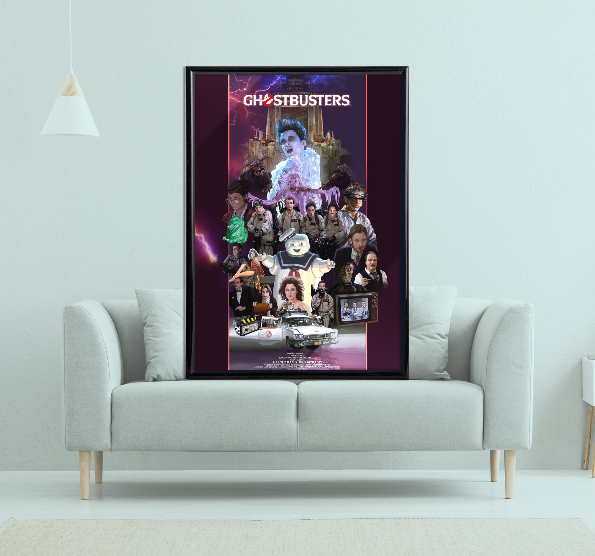 Ghostbusters 1984 Poster, Film Art Print, A4, A3, A2 Gift for Him/her ...