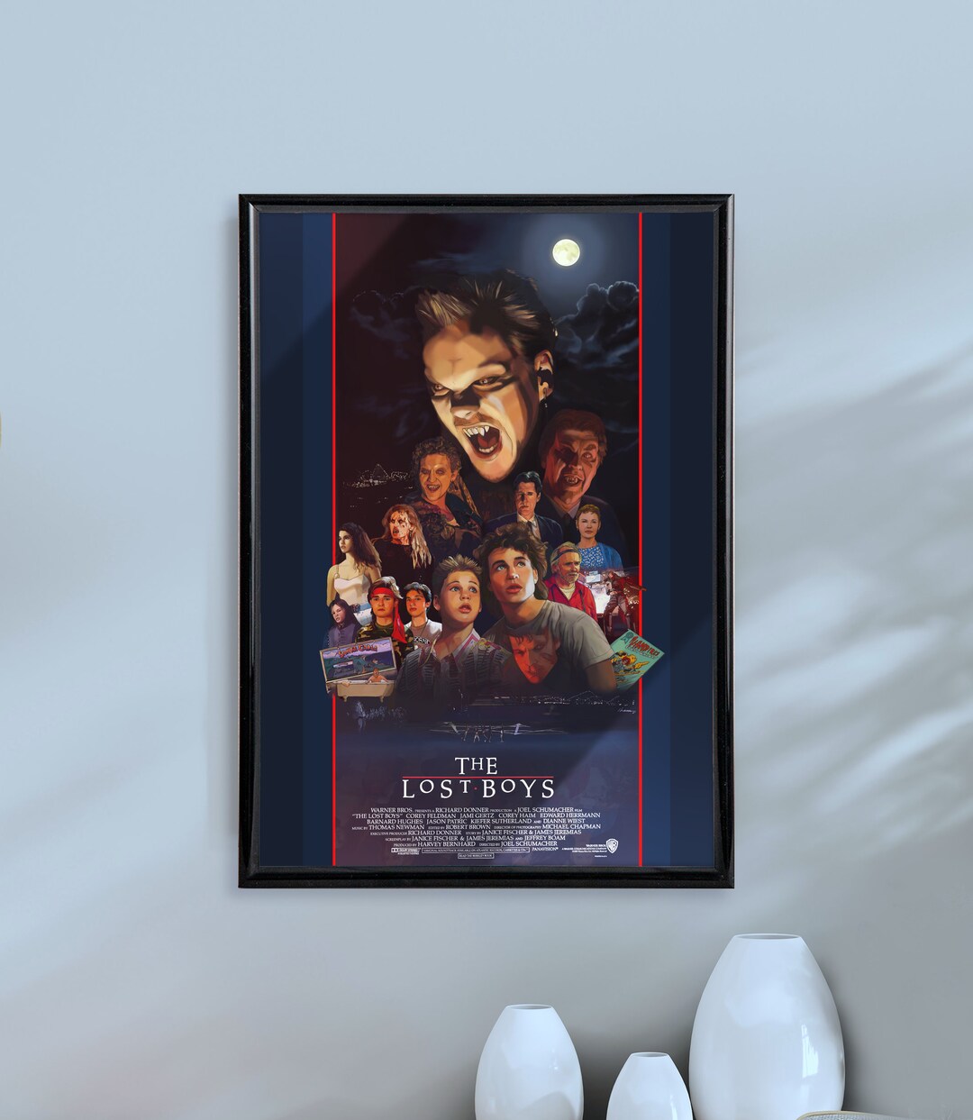 The Lost Boys 1987 Poster, Film Art Print, A4, A3, A2 Gift for Him/her ...