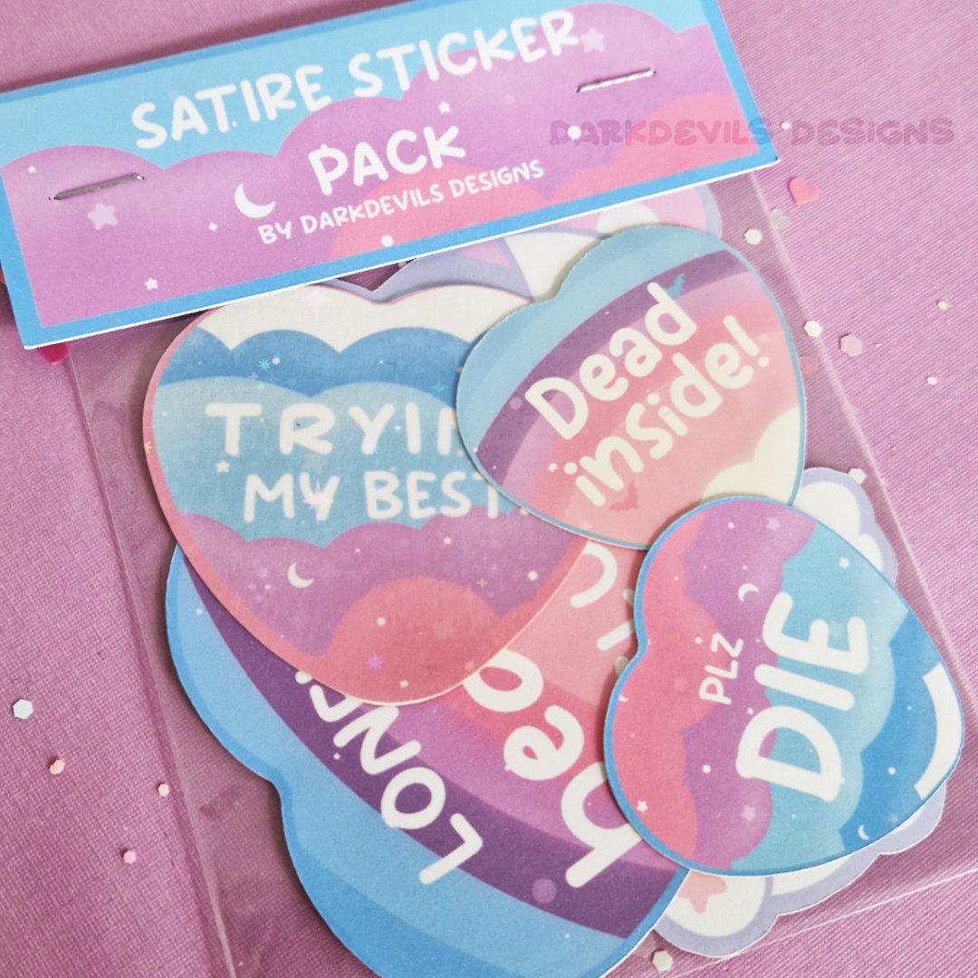 Satire Sticker Pack - Etsy