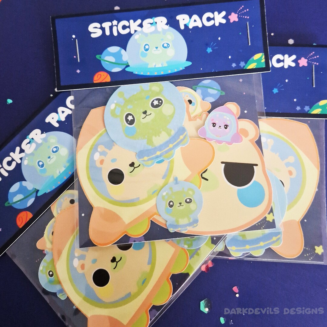 Alien Sticker Pack - Etsy