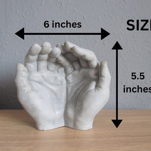 Concrete Hands Bowl Tray for Key Holder Trinket Tray Concrete Planter ...