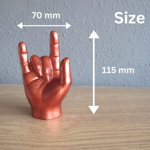 Hand Sculpture ASL I Love You Sign Gift Concrete Hand Statue Copper ...