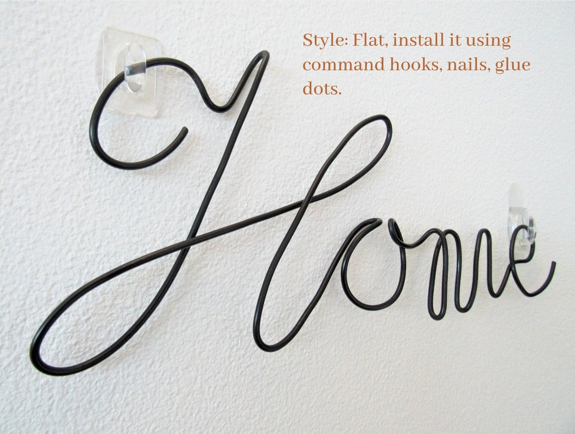 Fancy a Cuppa Wall Sign Wire Words Kitchen Wall Art Decor, Wire Metal ...