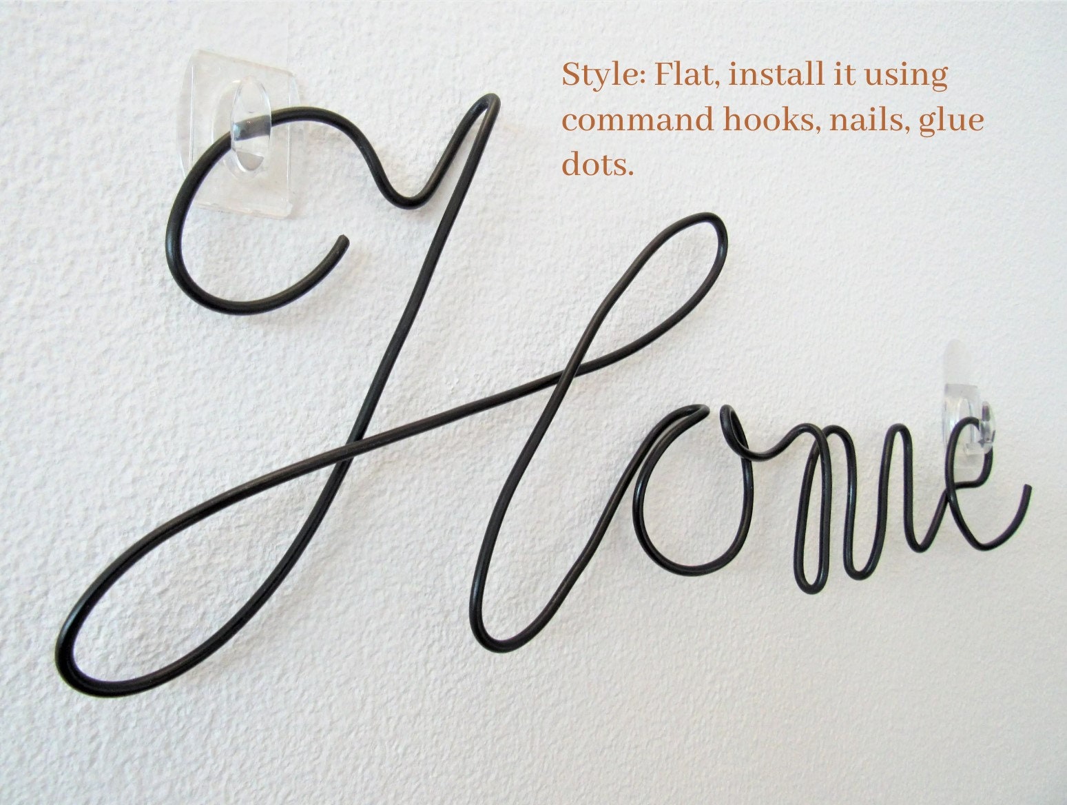 You got this wire wall art home decor wire words metal wall | Etsy