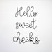 Wire Hello Sweet Cheeks Sign Wire Words Wall Art Funny Bathroom Sign ...