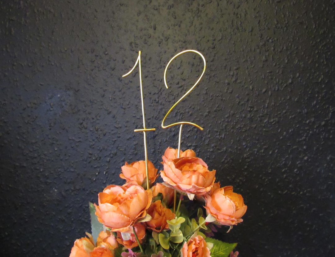 Wire Table Numbers Wedding Table Decor Centrepieces Wedding Reception ...