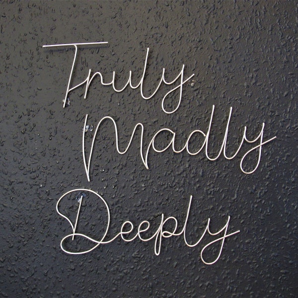 Truly Madly Deeply - Etsy