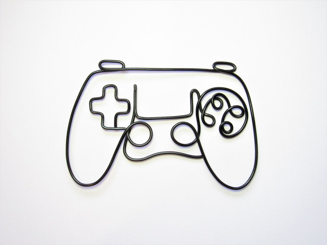 Wire Game Controller Sign Game Room Wall Art Decor Gamer Gifts Boys ...
