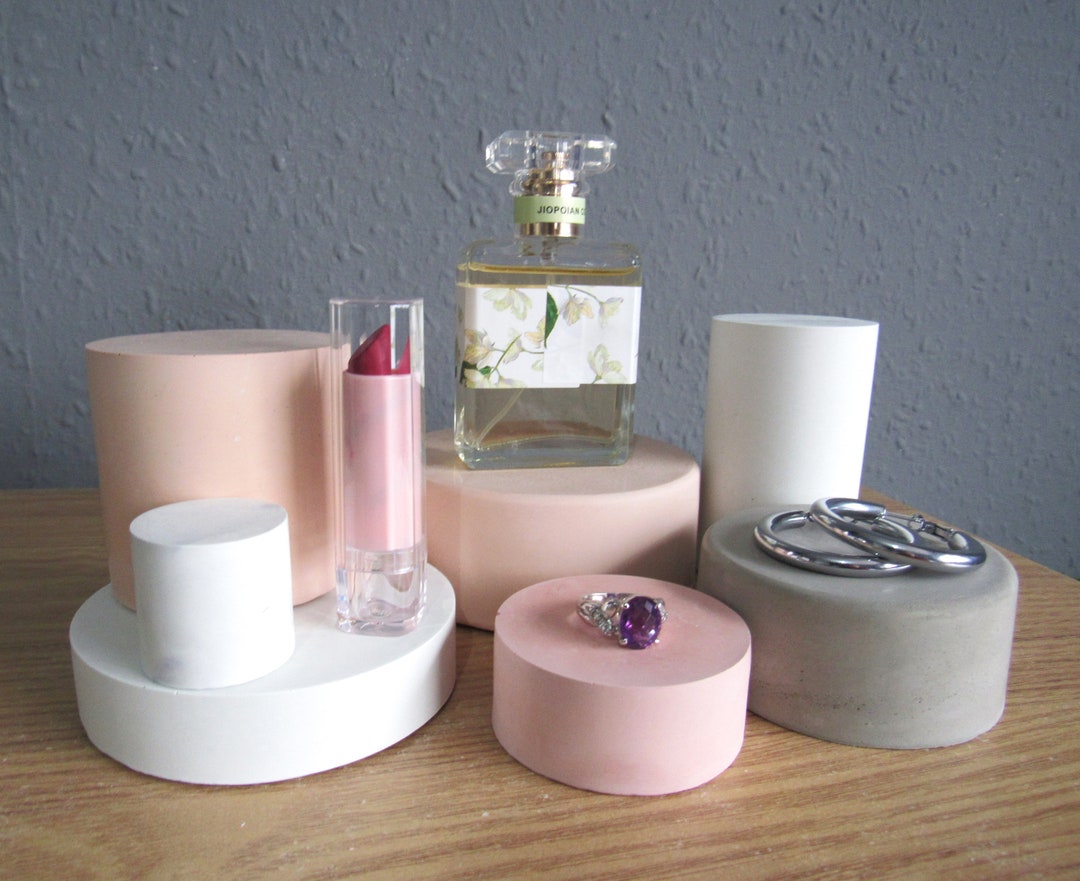 Cylinder Concrete Display Stand Product Photography Prop Jewellery ...