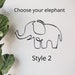 Elephant Metal Wire Wall Art, Elephant Gifts for Woman, Baby Elephant ...