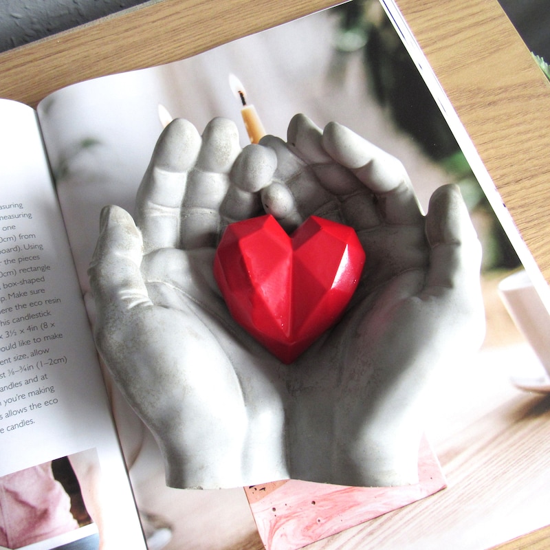 Concrete Heart - Etsy