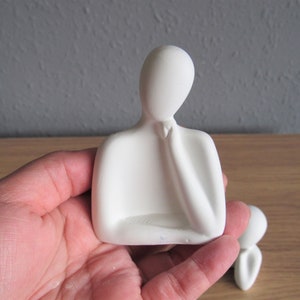 Concrete Family Figurines Thinker Statue Gift Thinking Statue Decor ...