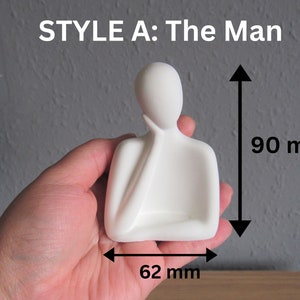 Concrete Family Figurines Thinker Statue Gift Thinking Statue Decor ...