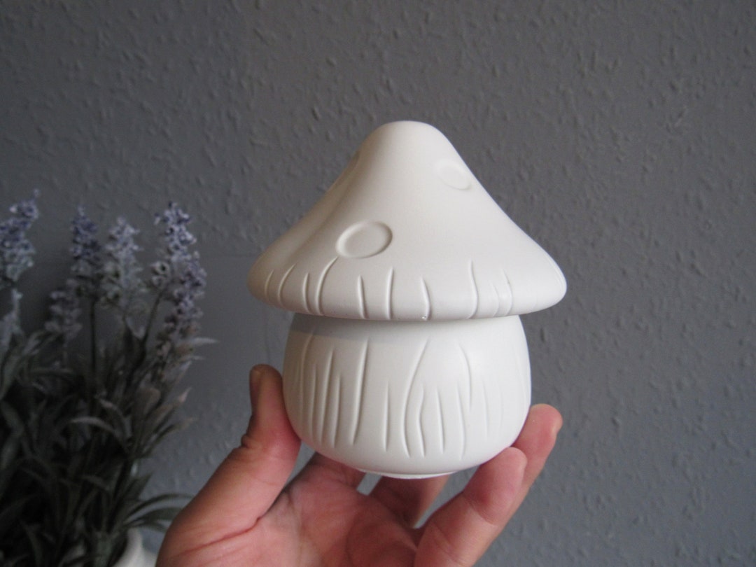 Mushroom Gift Concrete Mushroom Storage Jar Mushroom Container - Etsy