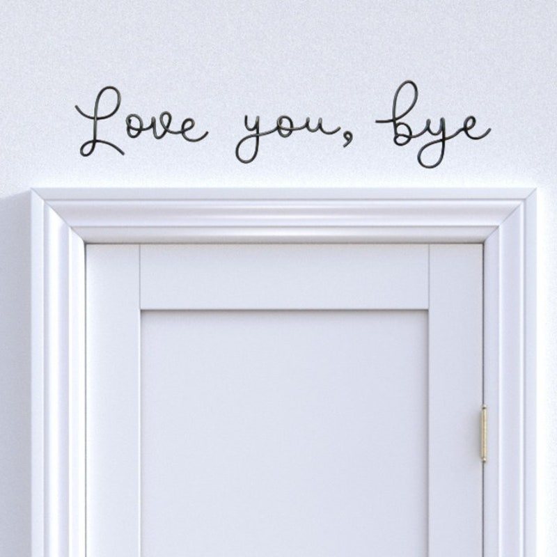 Love You, Bye Sign - Etsy