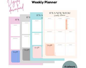 Weekly Uni Planner - Etsy