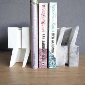 Speech Mark Bookend Gift Concrete Bookends Bookshelf Decor Book Holder ...