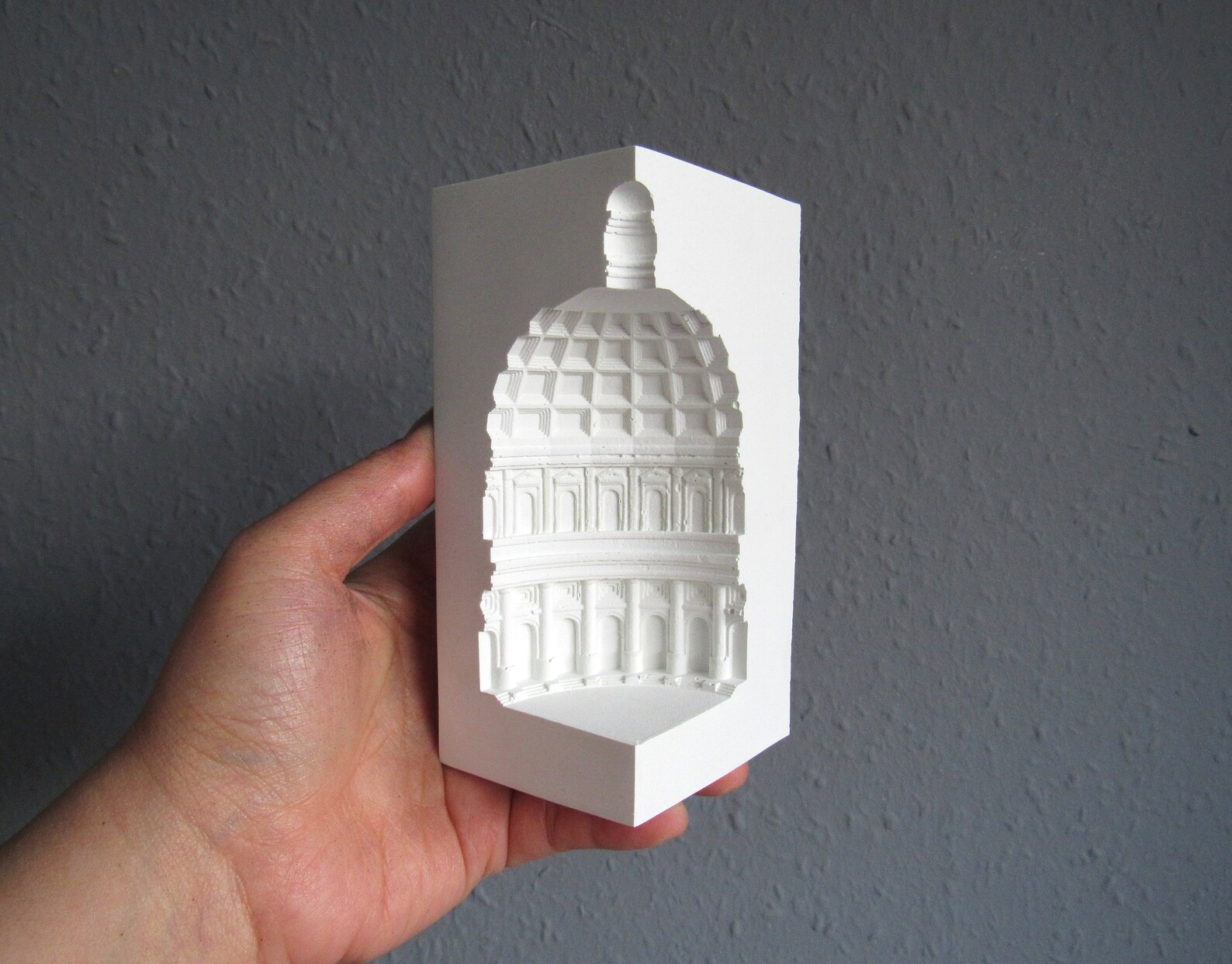 Concrete Pantheon Ornament Architect Gift, Roman Architectural Decor ...
