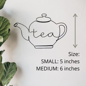 Wire Teapot Wire Wall Art Teapot Sign Kitchen Wall Decor Signs, Tea ...