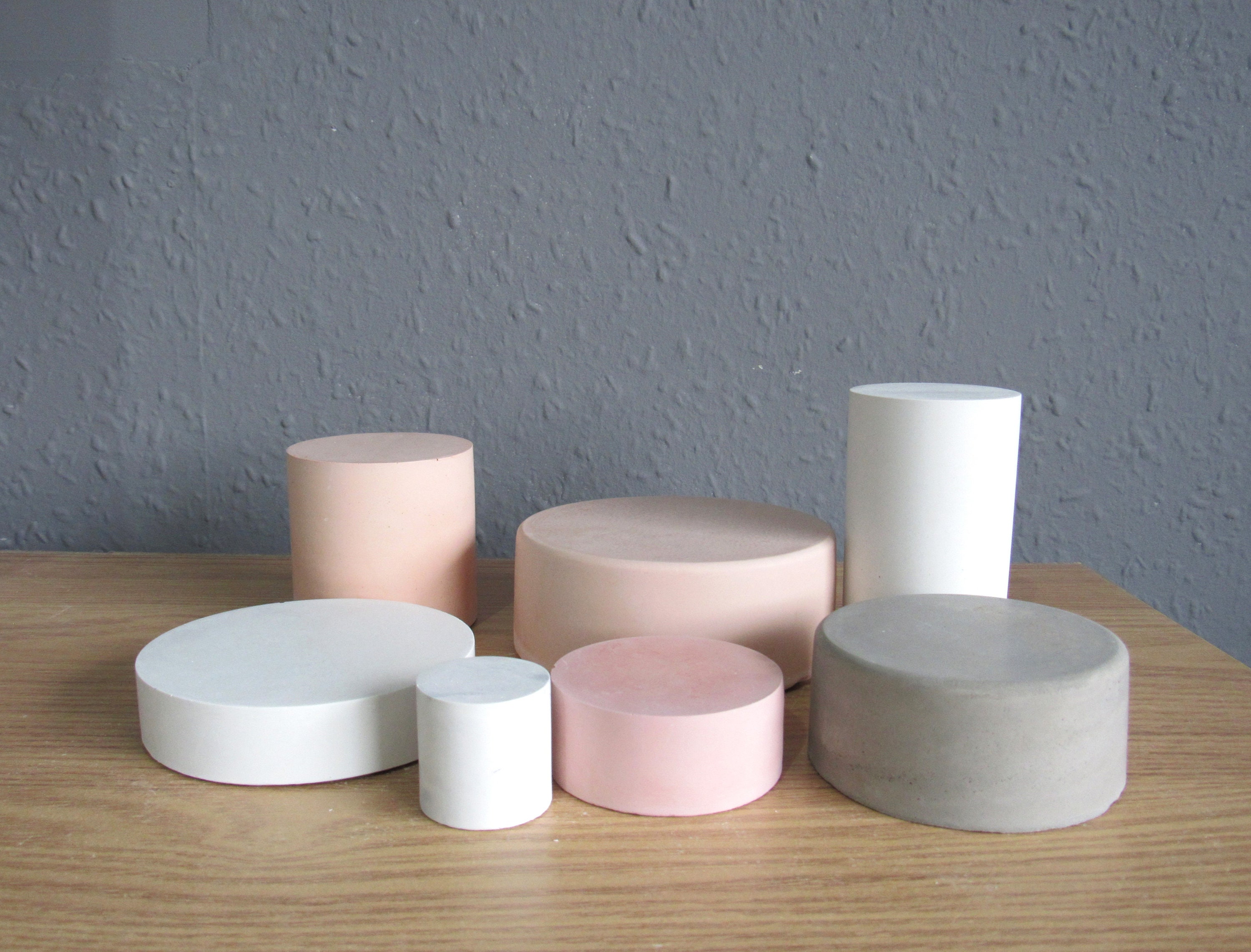 Cylinder Concrete Display Stand Product Photography Prop Jewellery ...