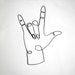Wire Hand Sign ASL I Love You Metal Wall Art Home Decor, American Sign ...