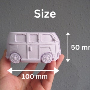 Concrete Bus Plant Pot Cactus Pot Cute Planter Miniature Bus Pot Cute ...