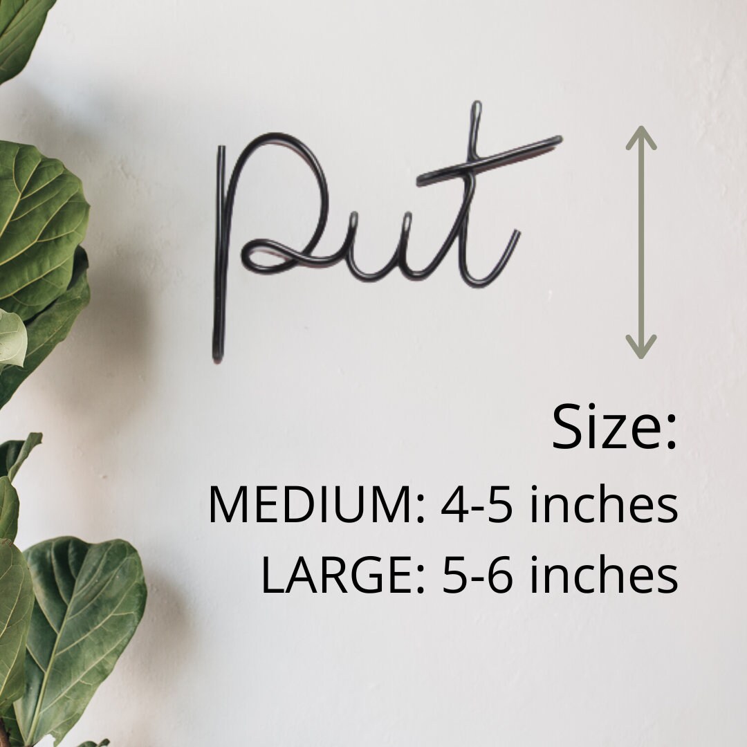 Put the Kettle on Sign Wire Words Kitchen Wall Art Decor, Wire Wall Art ...