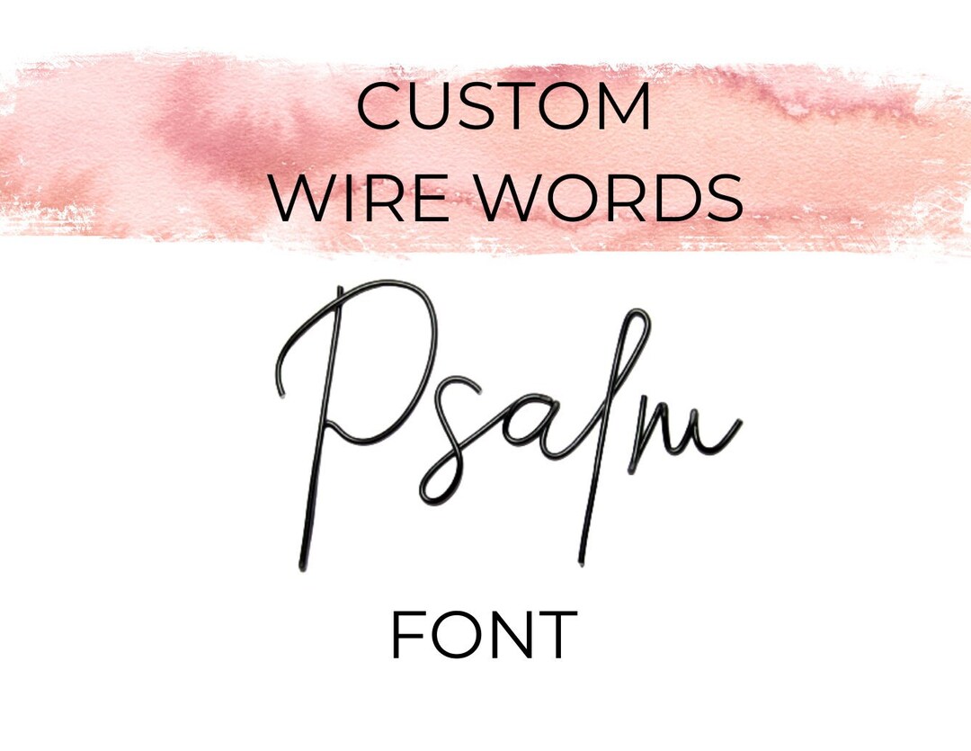 Custom Wire Words Wire Wall Art Personalised Wire Words Bespoke Family ...