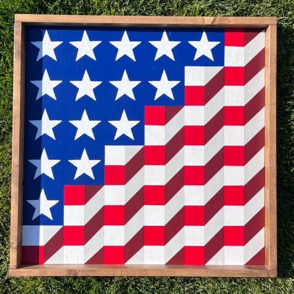 Barn Quilt Flag - Etsy