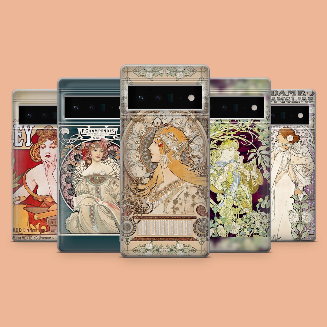 Floral Woman Phone Case Art Nouveau Phone Cover for Google Pixel 10, 9A ...