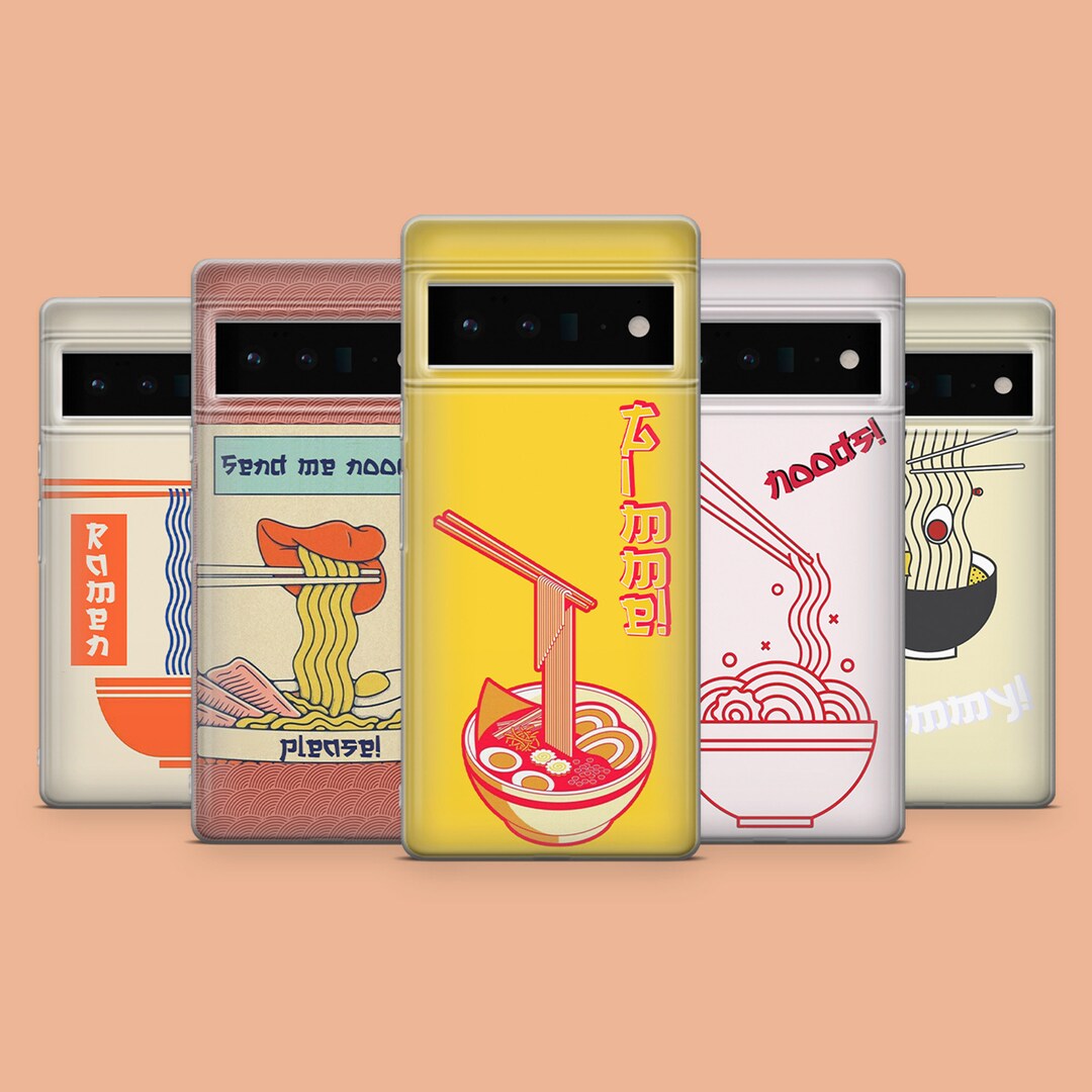 Funny Ramen Phone Case Fun Noodles Phone Cover for Google Pixel 10, 9A ...