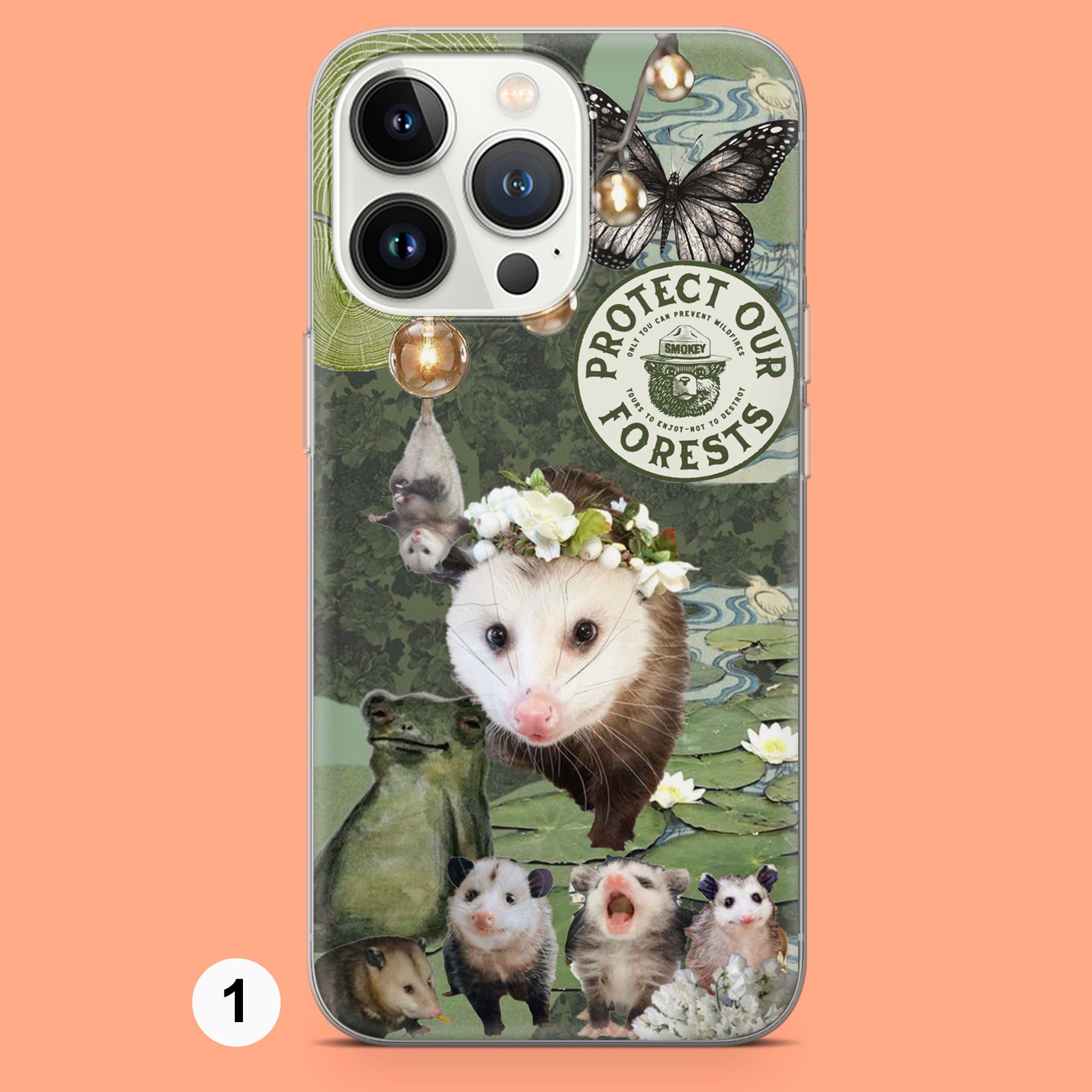 Cute Possum Phone Case Possum Lover iPhone Cover for iPhone 17air, 16E ...