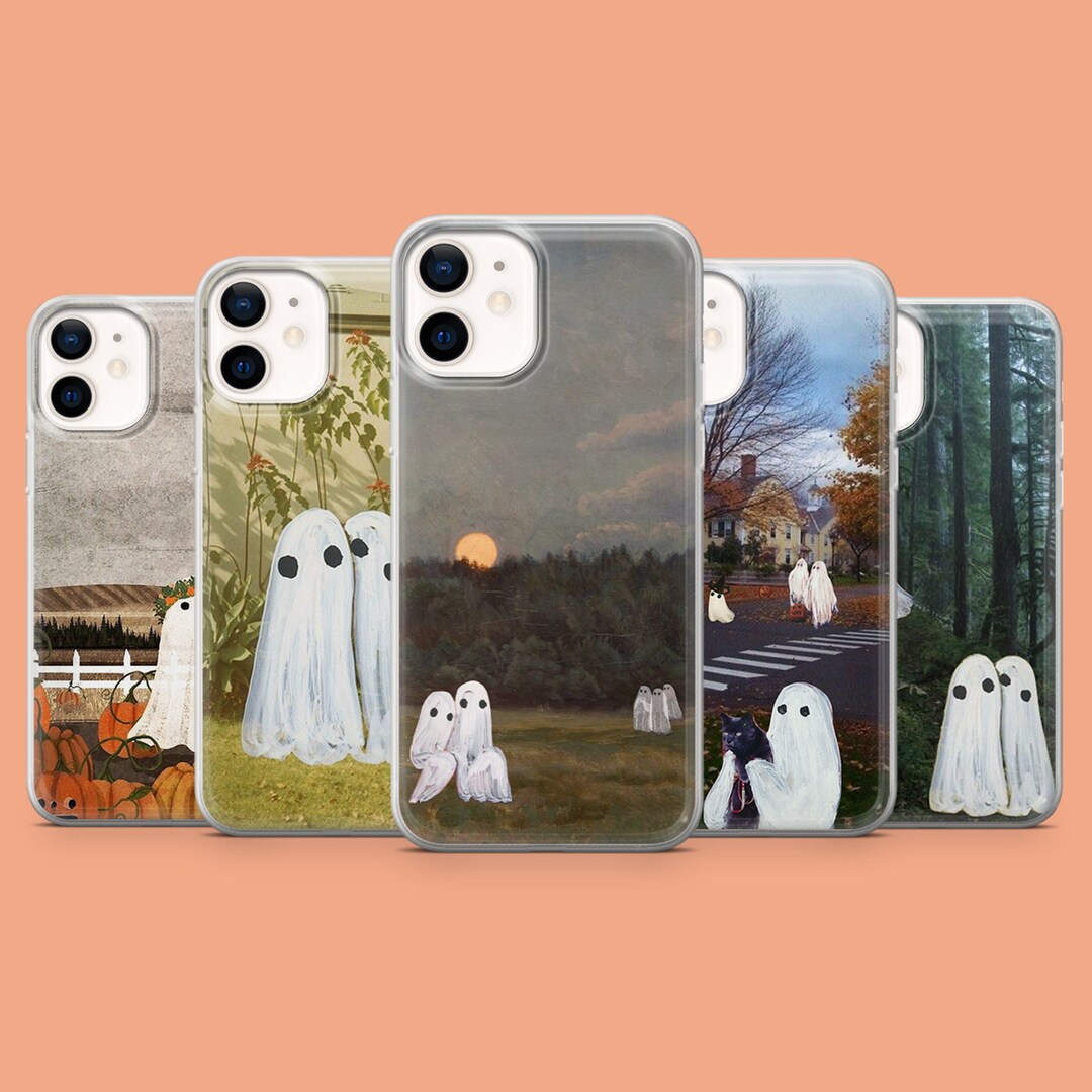 Cute Ghosts Phone Case Spooky Season iPhone Cover for iPhone 17air, 16E ...