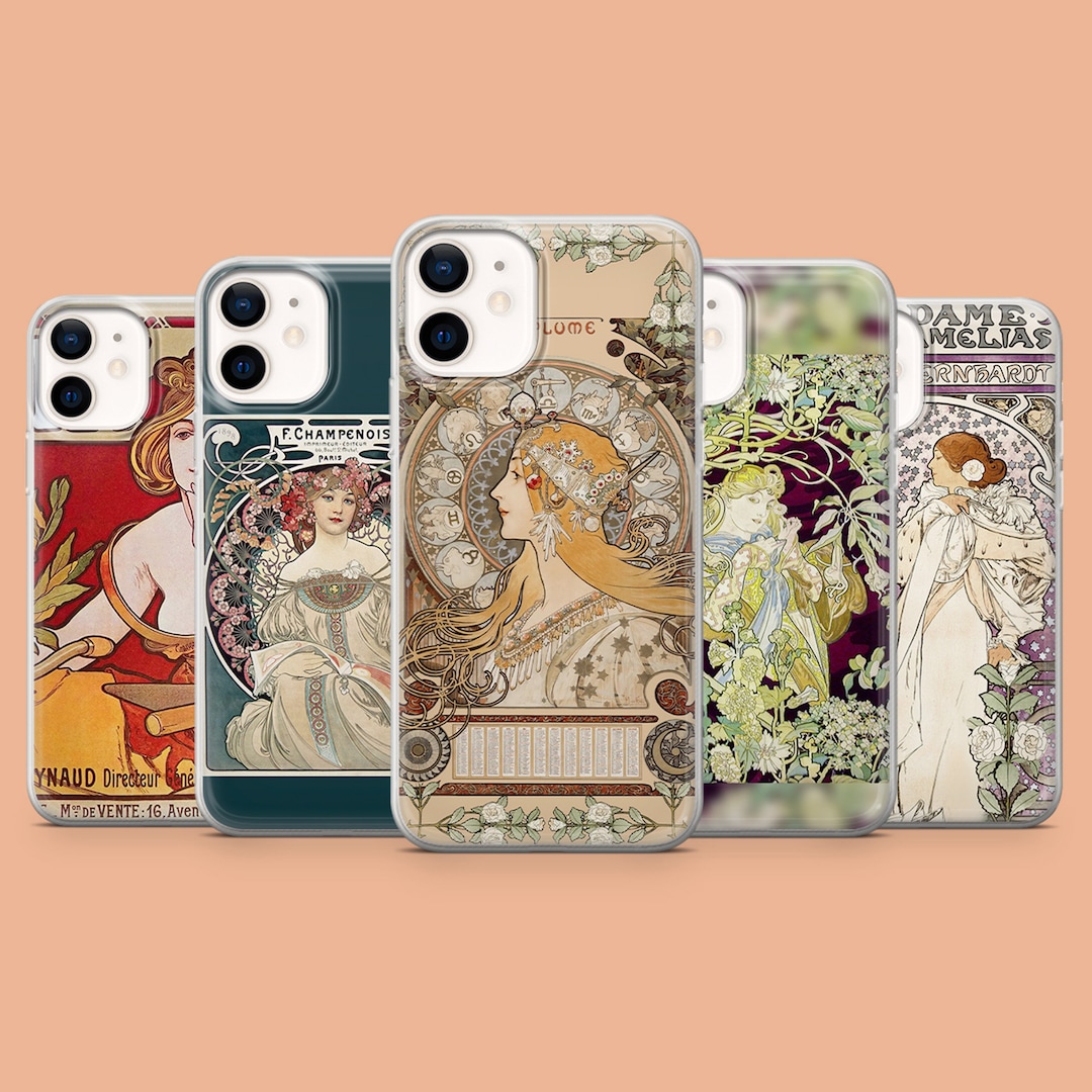 Mucha Poster Phone Case Art Nouveau iPhone Cover for iPhone 17air, 16E ...
