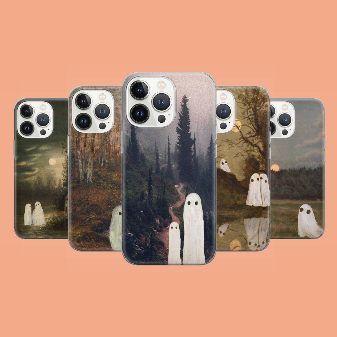 Sad Ghosts Phone Case Ghost Couple iPhone Cover for iPhone 17air, 16E ...
